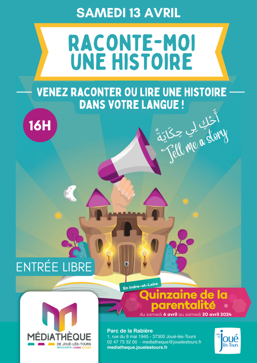 Raconte-moi une histoire | Parents Touraine